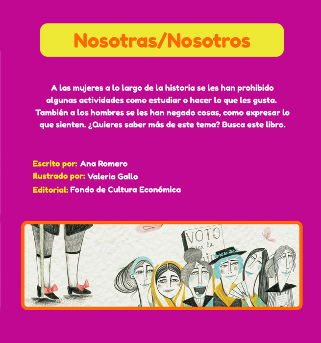 Libro. Nosotras/ Nosotros